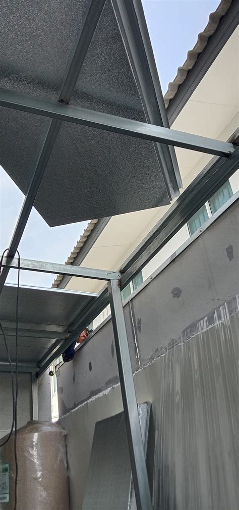 🏘️รางน้ำฝนสแตนเลสเกรด 304 ขนาด 5 นิ้ว รอยต่อบัดกรีตะกั่ว ท่อน้ำทิ้งขนาด 2 5 นิ้ว 1 จุด ส่งงาน