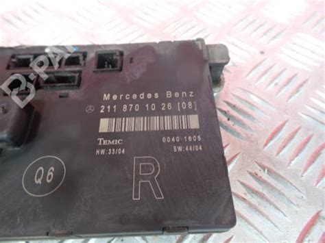 Module électronique MERCEDES BENZ E CLASS W E CDI B Parts