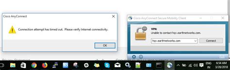 Connection Attempt Has Timed Out Please Verify Internet Connectivity