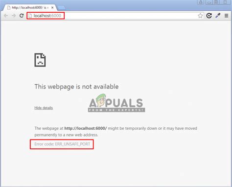 Fix ERR UNSAFE PORT