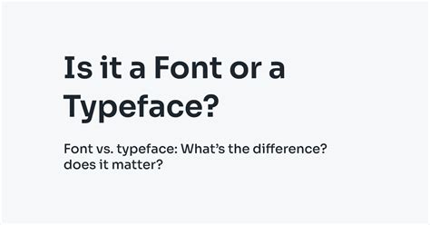 Font Vs Typeface Whats The Difference Fontsera