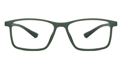 Green Rectangle Full Rim Unisex Eyeglasses By Lenskart Blu 200361