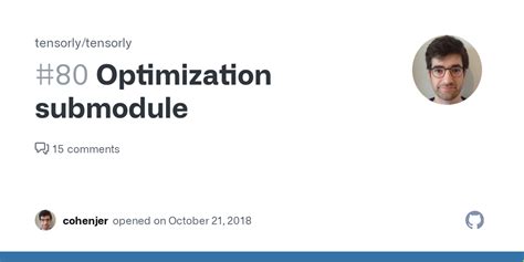 Optimization Submodule · Issue 80 · Tensorlytensorly · Github