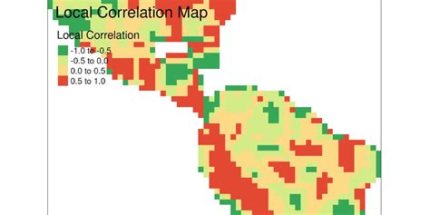 Spatial Correlation Between Rasters Using Terra StatnMap