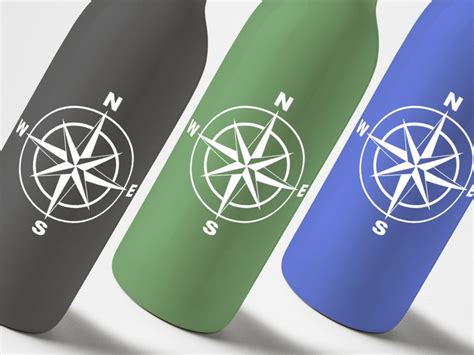 Nautical Compass Decal Compass Vinyl Decal Car Decal Etsy
