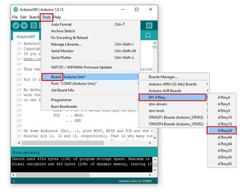 โปรแกรมแรก Attiny24 กับ Arduino Ide รับทําโปรเจค Arduino