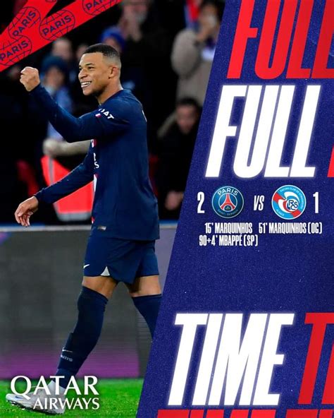 بهدفين لهدف مبابي يقود باريس سان جيرمان للفوز علي ستراسبورج في الدوري