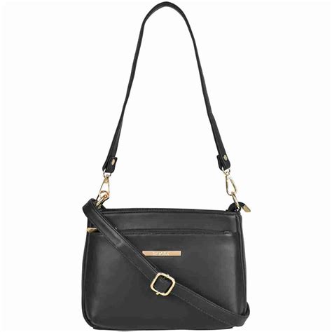 Rocia Black Multi Compartment Sling Bag