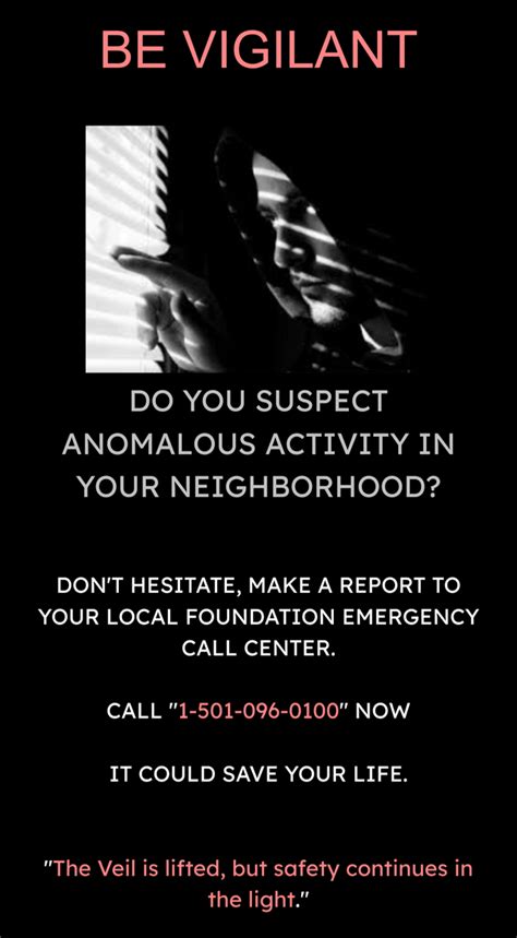Your Safety And That Of Others Is In The Foundations Best Interest Do