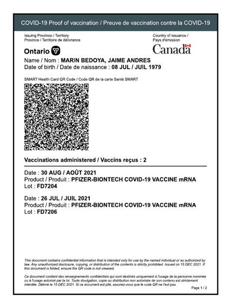 Jaime Andres Marin Qr Code Vaccination Pdf