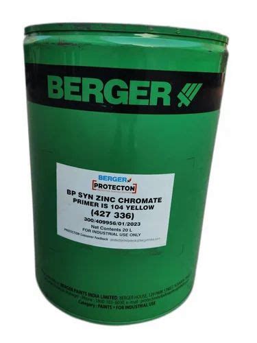 Berger Bp Syn Zinc Chromate Primer Is 104 Yellow For Metal At Best