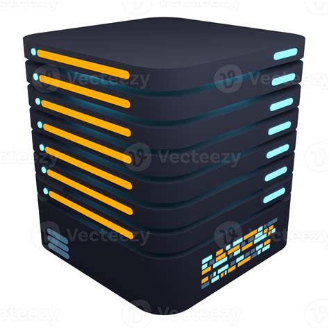 3d server icon computer server 3d render icon cloud computing 3d
