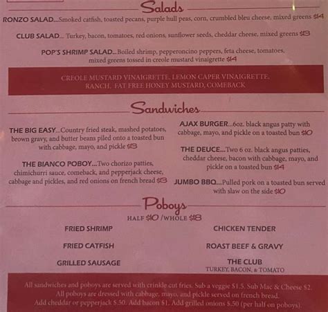 Ajax Diner Menu Oxford Ms