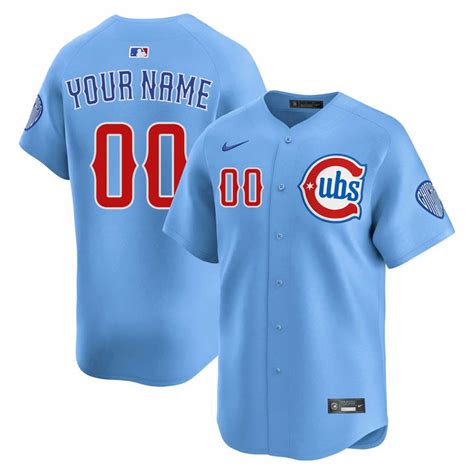 Chicago Cubs Customized Blues Alternate 2 Nike Vapor Limited Replica J