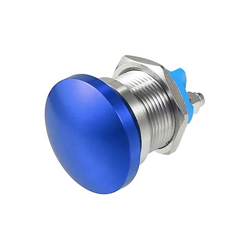 Interruptor De BotÓn Pulsador Momentáneo De 19mm De Metal Acdc 12v