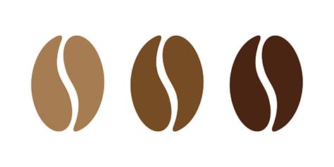 ブラウンコーヒー豆セット分離ベクターイラストレーション アイコンのベクターアート素材や画像を多数ご用意 アイコン イラストレーション