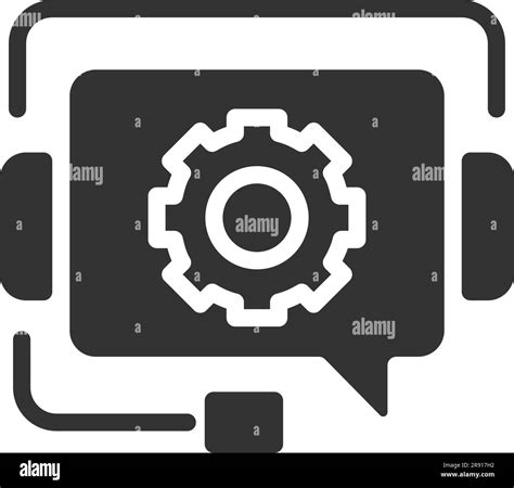 Tech Support Black Glyph Icon Stock Vector Image And Art Alamy