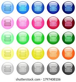 Entering Login Name Password Icons Set Stock Vector Royalty Free