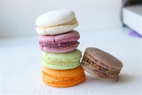 Colorful French Or Italian Macaroon Stack Cakes Macaroon Cakes Assorted Macaroon Cakes
