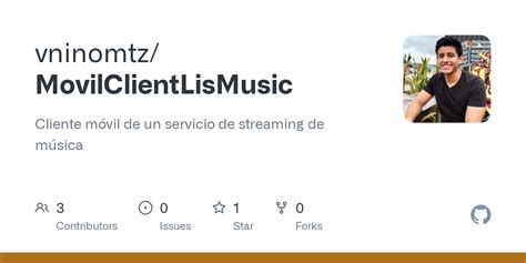 GitHub vninomtz MovilClientLisMusic Cliente móvil de un servicio de streaming de música