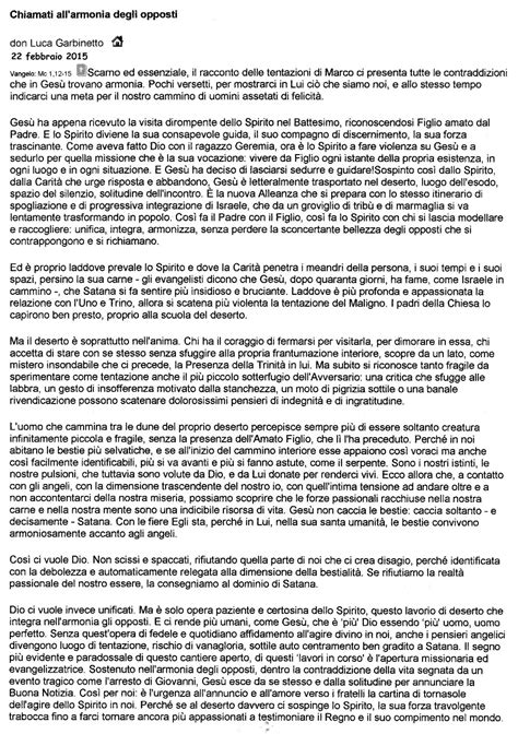 Commento Al Vangelo