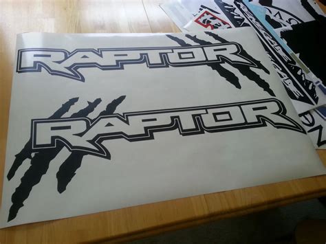 For 1set2pcs 1pair Ford Raptor Truck Side Bed Lettering Vinyl Decals