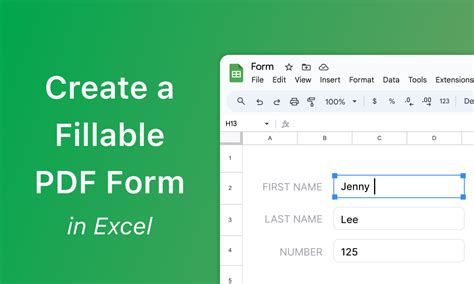 How To Create A Fillable Pdf Form From Excel For Free