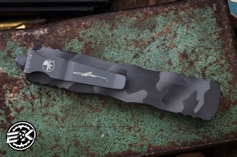 Microtech Dirac Otf Automatic Knife Urban Camo Cerakote 3 Dagger Camo