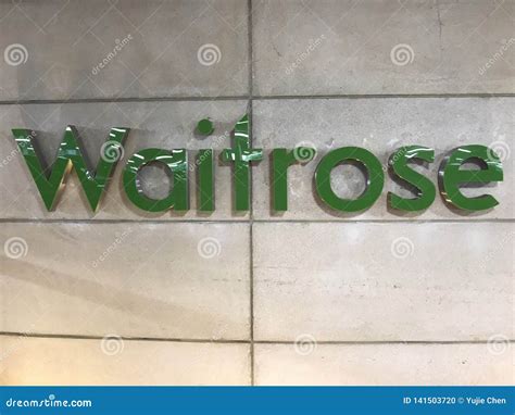 Logo Of Waitrose Store London Editorial Image Image Of Located