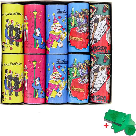 AKTIVHANDEL 10 Teiliges Jugendfeuerwerk Set Mit Tischfeuerwerk Indoor