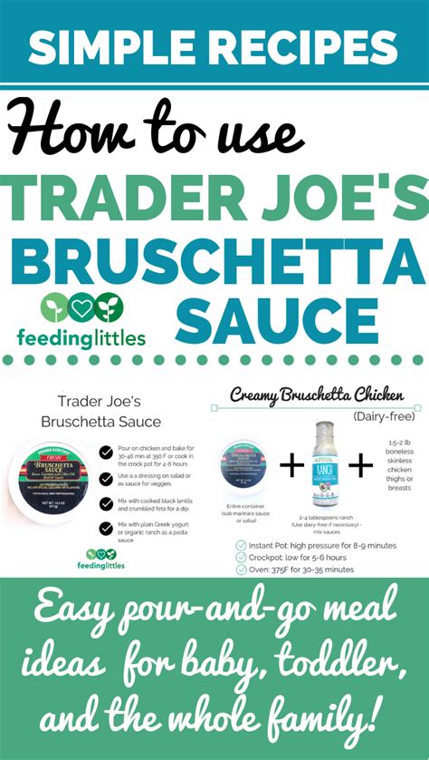 trader joe s bruschetta sauce feeding littles