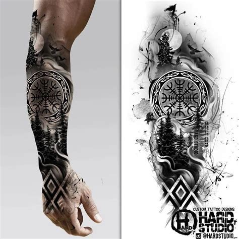 Viking Tattoos For Men Norse Tattoo Ideas Viking Arm Sleeve Tattoo