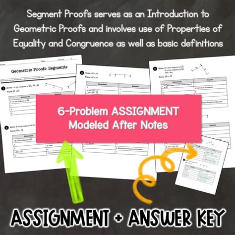 Segment Proofs Lesson High School Geometry Curriculum By Mandys Math World