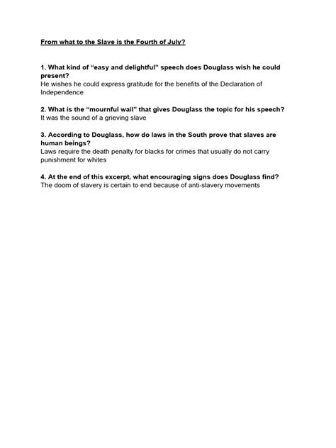 From What To The Slave Is The Fourth Of July Pdf