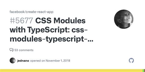 Css Modules With Typescript Css Modules Typescript Loader · Issue 5677 · Facebookcreate React
