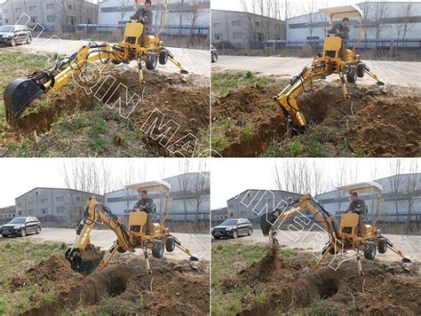 China New Mini Towable Backhoe Hqlw 18 With 18hp Engine China Towable Backhoe Mini Backhoe