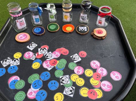 Colour Monster Feelings Sorting Sensory Crafts Nursery Activities