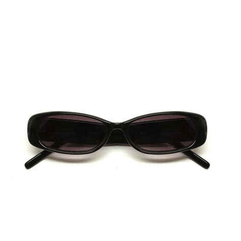 Style 32 Deluxe Vintage 90s Narrow Rectangle Frame Sunglasses Bl