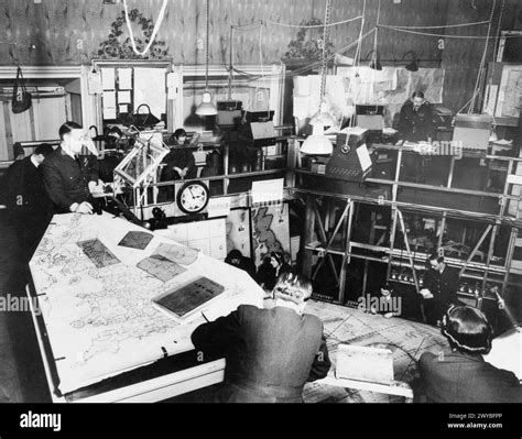 Raf Fighter Command 1940 The Temporary Operations Room Set Up At