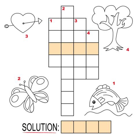 Basic Kindergarten Crossword Puzzle Free Download And Print For You