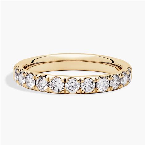 Riviera Pavé Diamond Ring In 18k Yellow Gold 34 Ct Tw