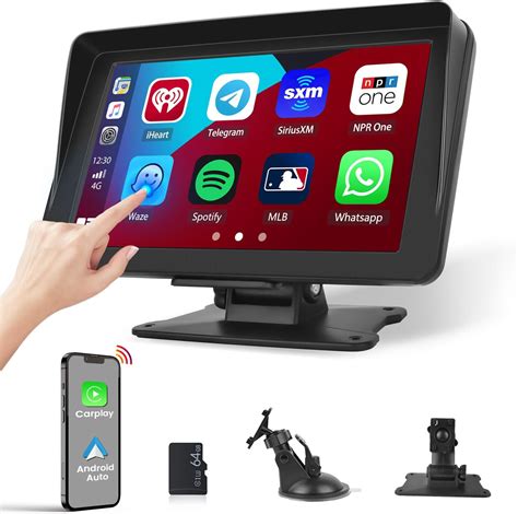 Amazon CAMECHO Apple CarPlay Android Auto Car Stereo 7 Touch