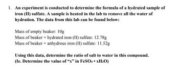 Answered 1 An Experiment Is Conducted To Bartleby
