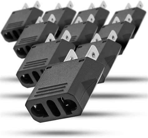 Amazon 10 Pack European To US Plug Adapter Fosmon EU Europe To US