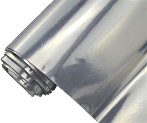 870€m² Auto Folie Chrom Silber Selbstklebend Blasenfrei Flexibel
