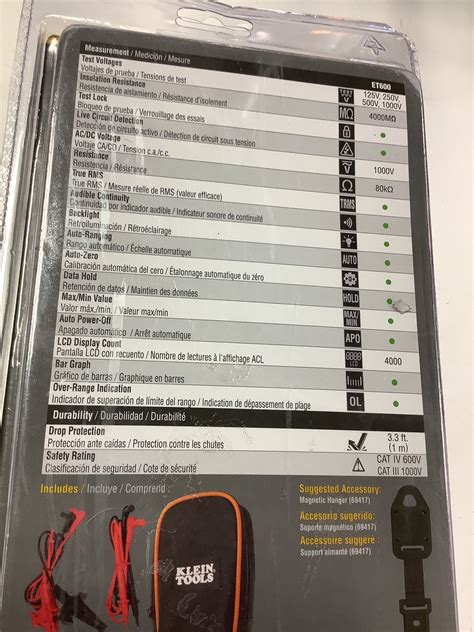 Klein Et600 Digital Insulation Resistance Tester Habitat For Humanity Greater Ottawa Restore