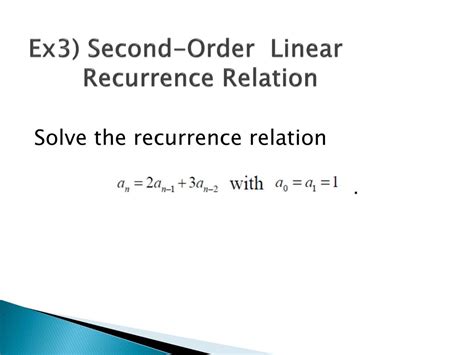 Ppt Homogenious Recurrence Relations Powerpoint Presentation Free Download Id 3048729