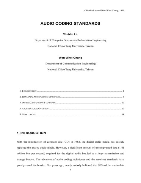 Audiocoding