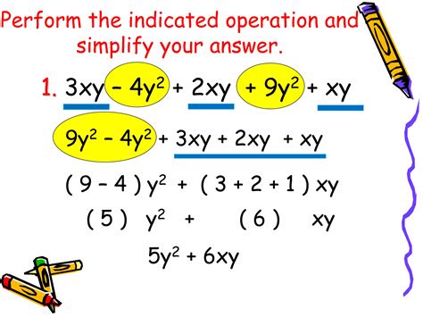Adding And Subtracting Polynomials Ppt