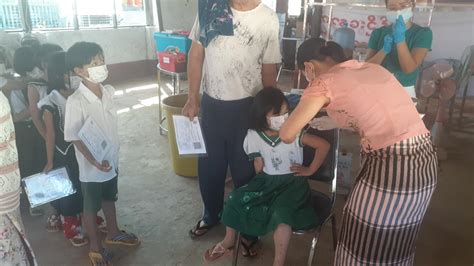 လှိုင်းဘွဲမြို့နယ်တွင် အသက် ၅နှစ်မှ ၁၂ နှစ်အထိ ကျောင်းသား၊ ကျောင